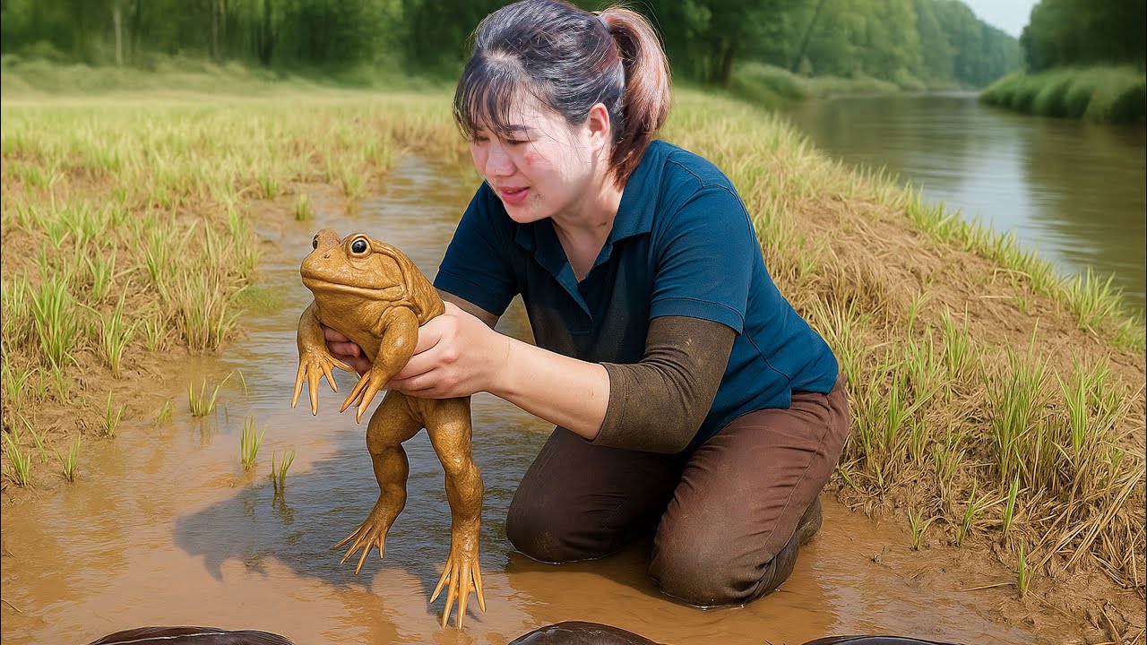 Harvesting an army of frogs after the rain | Tips on Raising Frogs in ...
