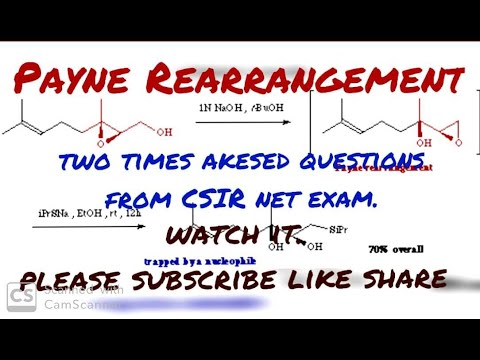 Payne Rearrangement reactions !! Full mechanisms - YouTube