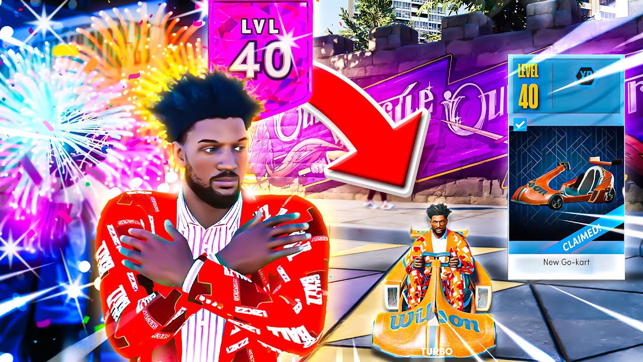 I HIT LEVEL 40 AND UNLOCKED A GO-KART ON NBA 2K22 NEXT GEN! FIRST ...