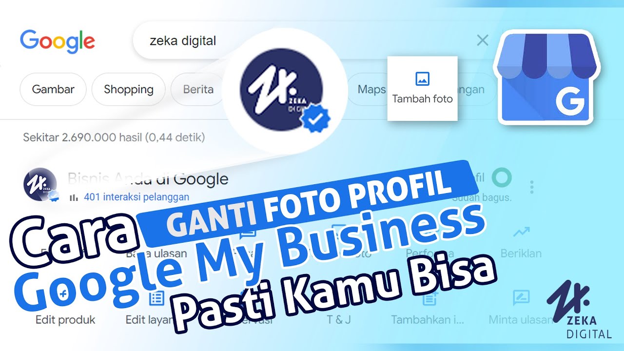 Cara Ganti Foto Profil Google My Business - Update 2023 - YouTube