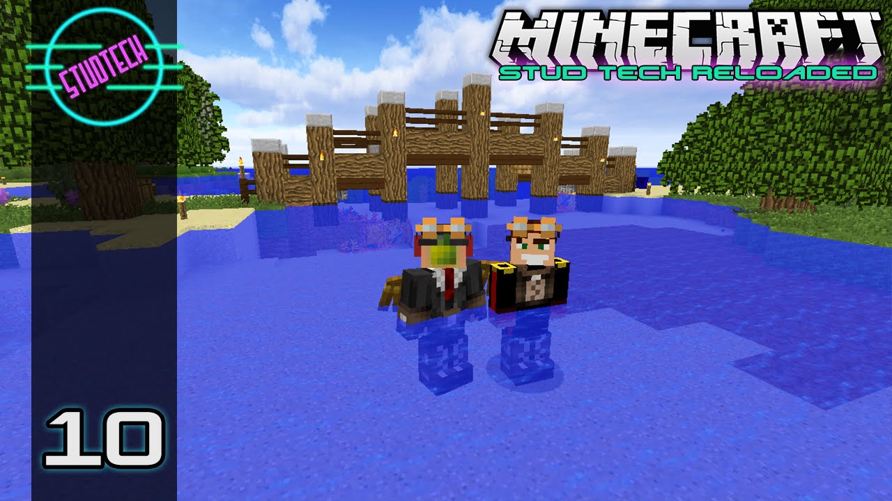 Stud Tech Reloaded (Minecraft Modded SMP) | Troubled Bridge Over Water ...