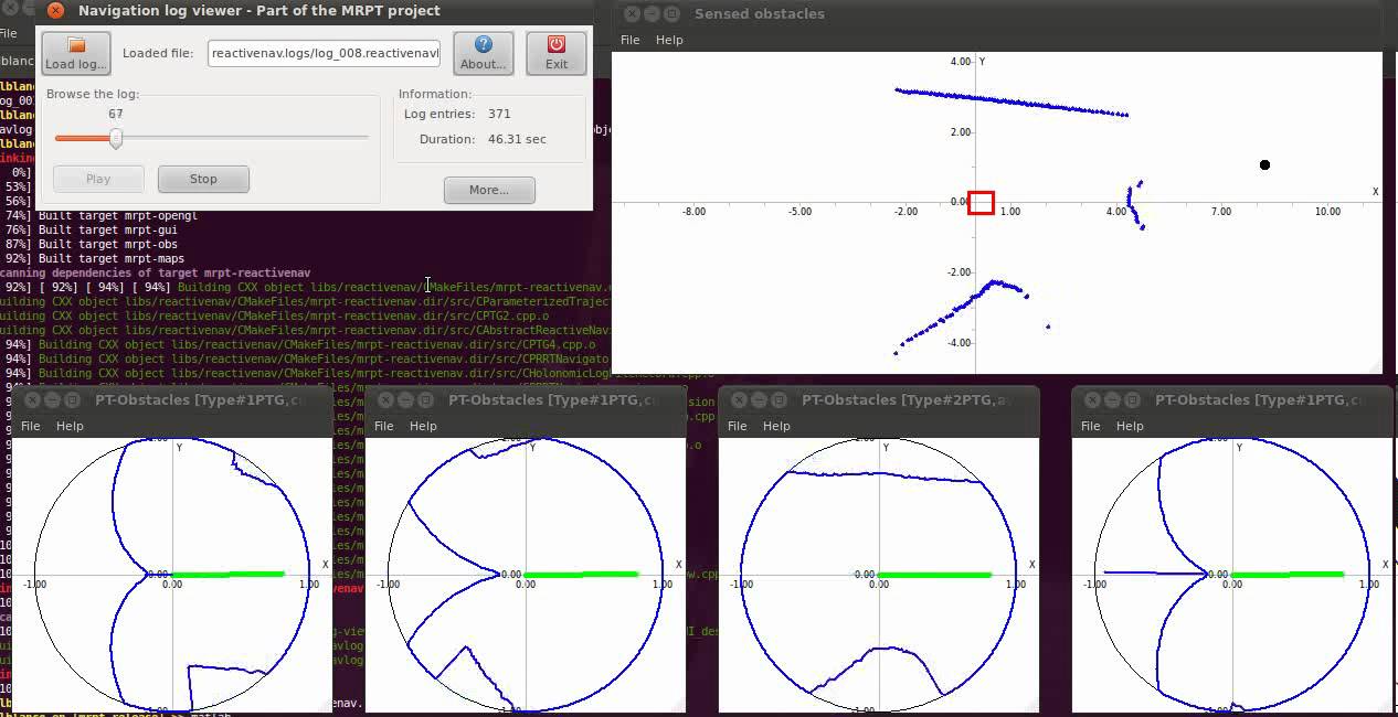 MRPT: navlog-viewer exploring a reactive navigation log - YouTube