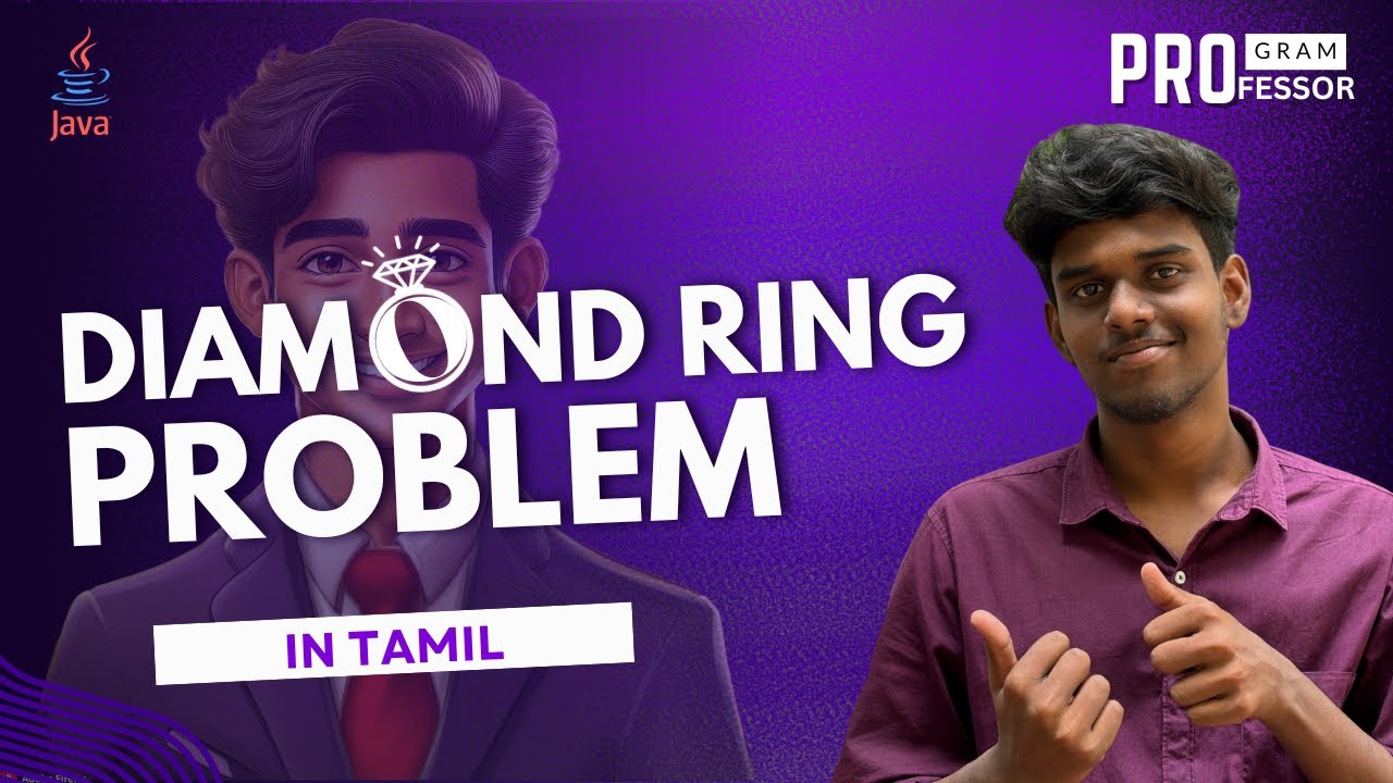 #23 Diamond ring problem in Java in Tamil - YouTube