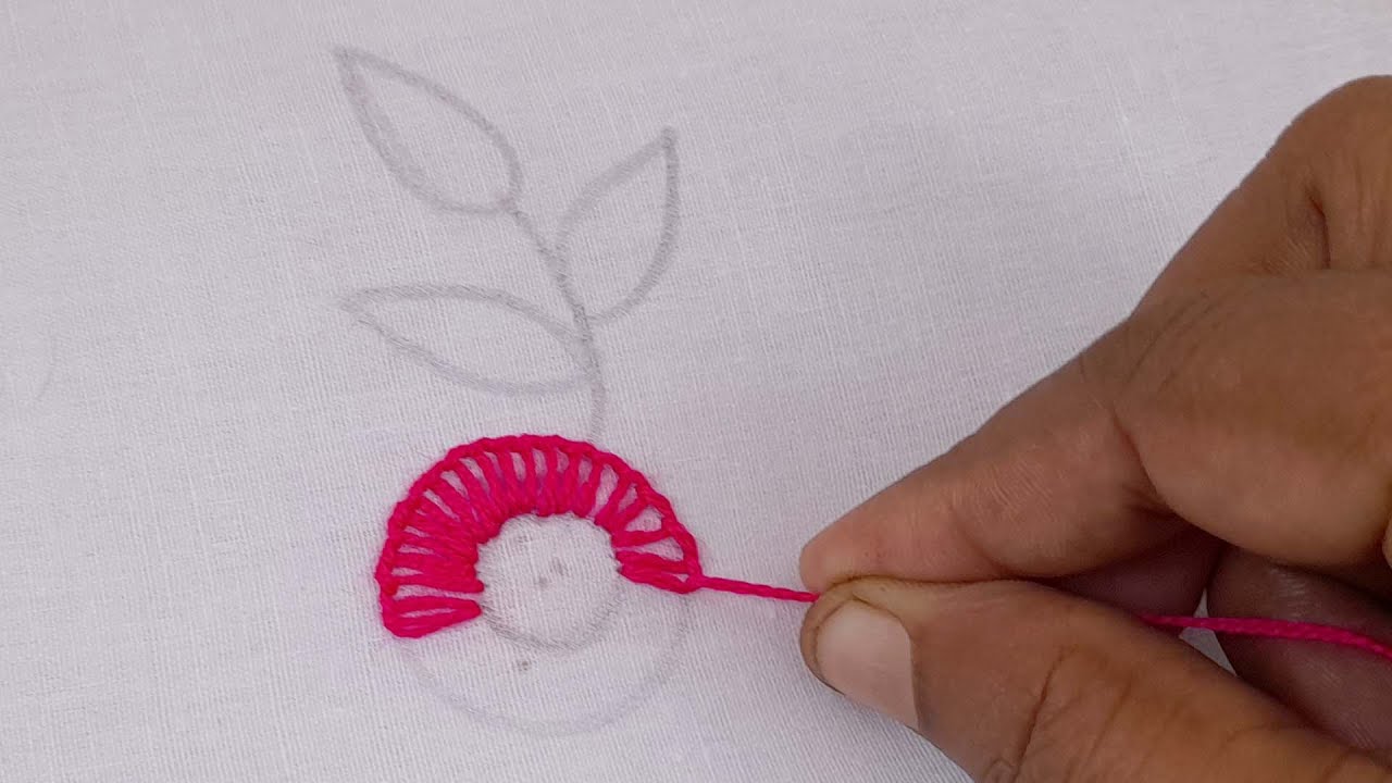 All over Hand Embroidery design tutorial | Easy simple all over ...