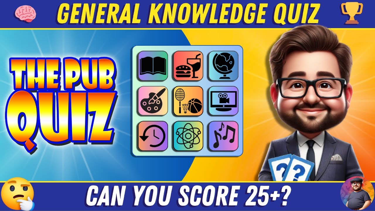 40 GENERAL KNOWLEDGE QUIZ QUESTIONS: Test Your TRIVIA IQ! 🧠 - YouTube