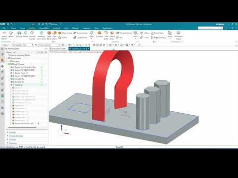Week 8 Example 1 NX Introduction to Sweep and Synchronous Modeling - YouTube