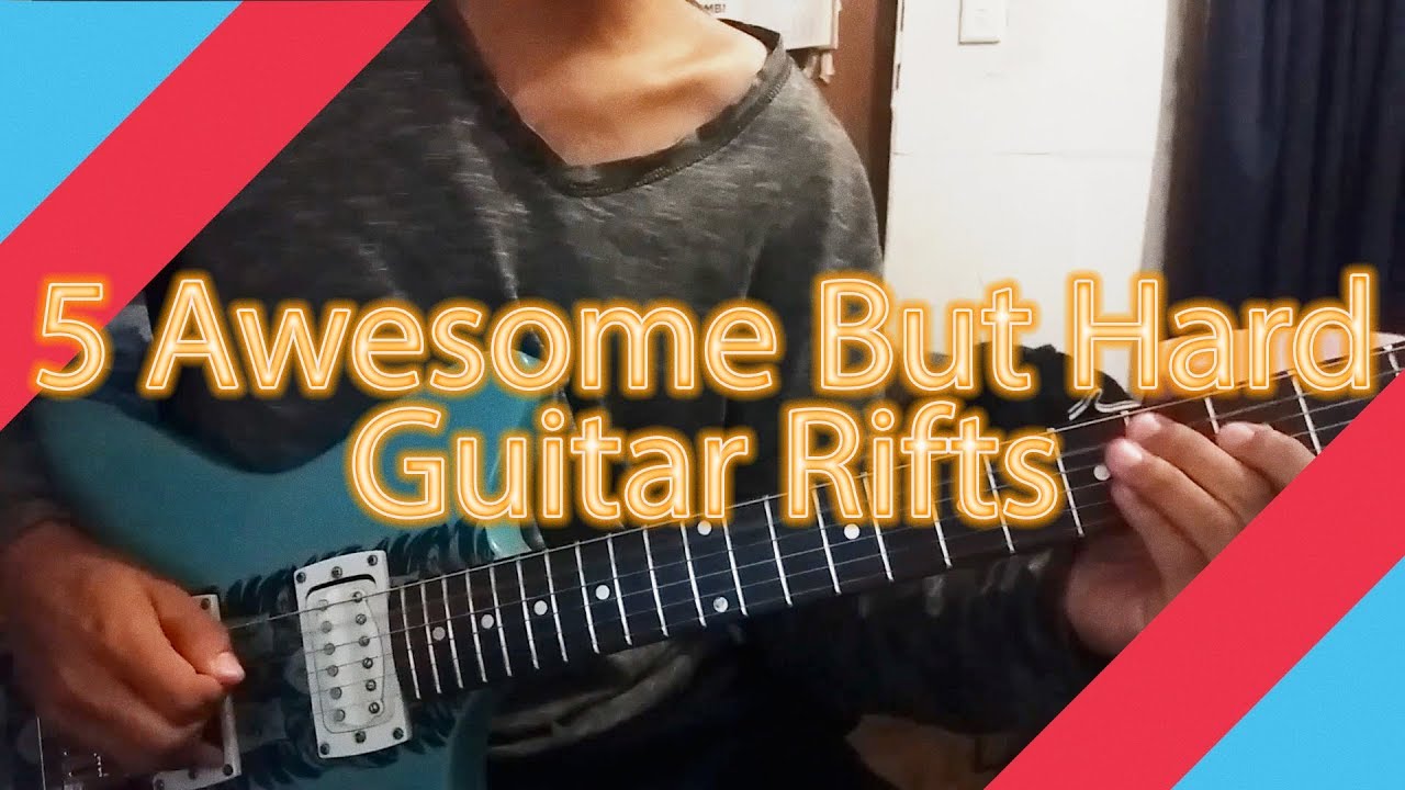 5 Guitar Rifts That Are Awesome But Hard To Play - YouTube