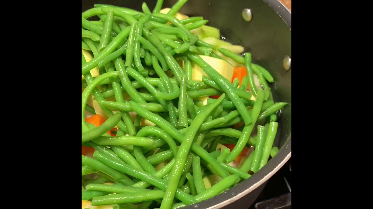 Sango de vegetales con camarones - YouTube