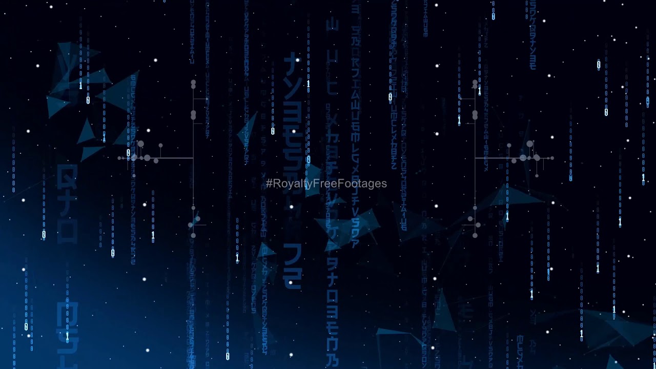 The Matrix Resurrections | Blue Matrix Rain Code Effect | Matrix Code