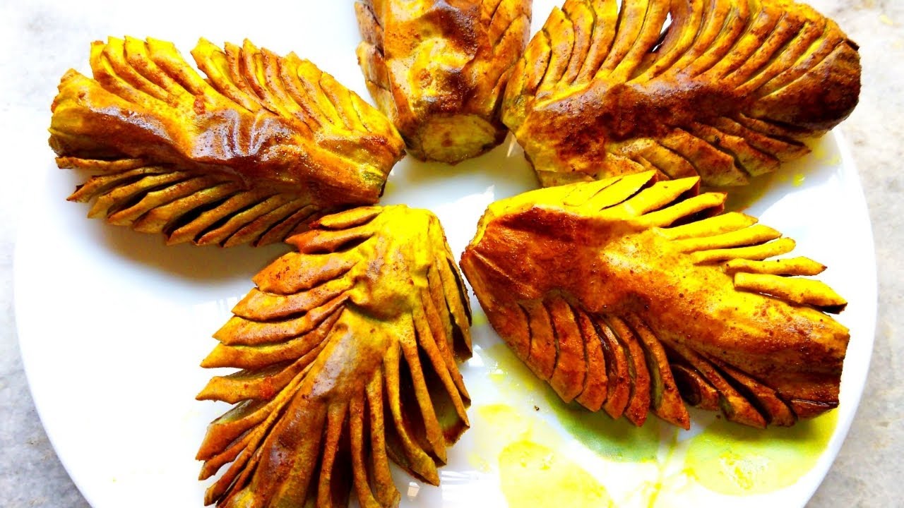 বাহারি পটল |Design Potol Bhaja | Fried Pointed Gourd | Parwal Fry ...