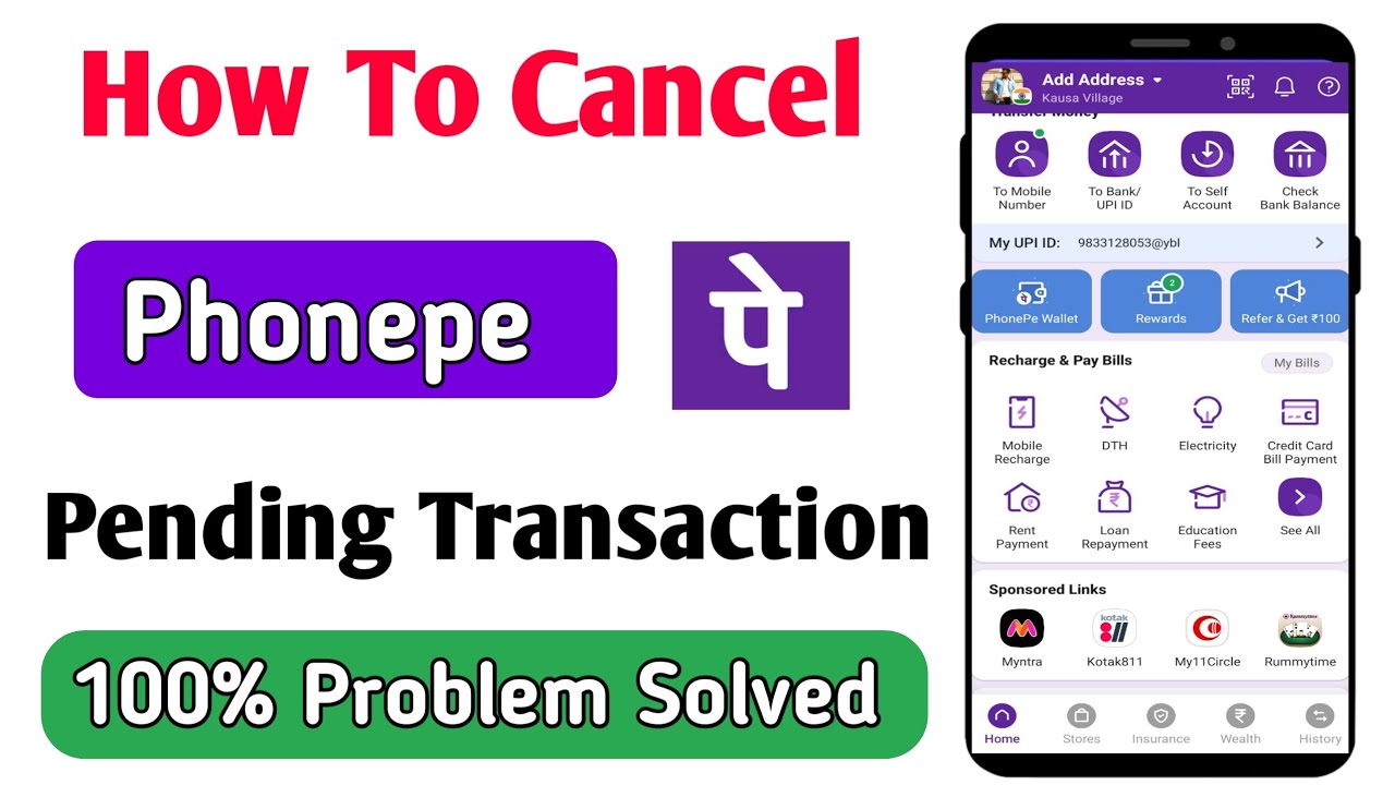 how to cancel phonepe pending transaction | phonepe pending transaction ...