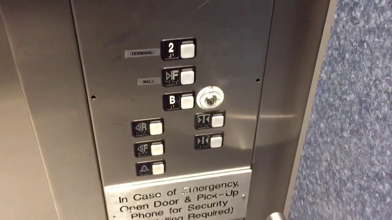 Schindler hydraulic elevator at square one bus terminal in mississagua ...