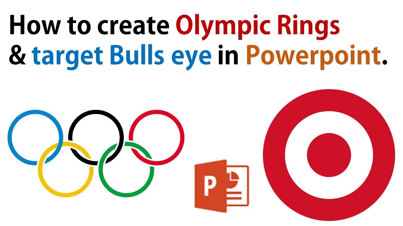 How to create Olympic Rings& target Bulls eye in Powerpoint. - YouTube