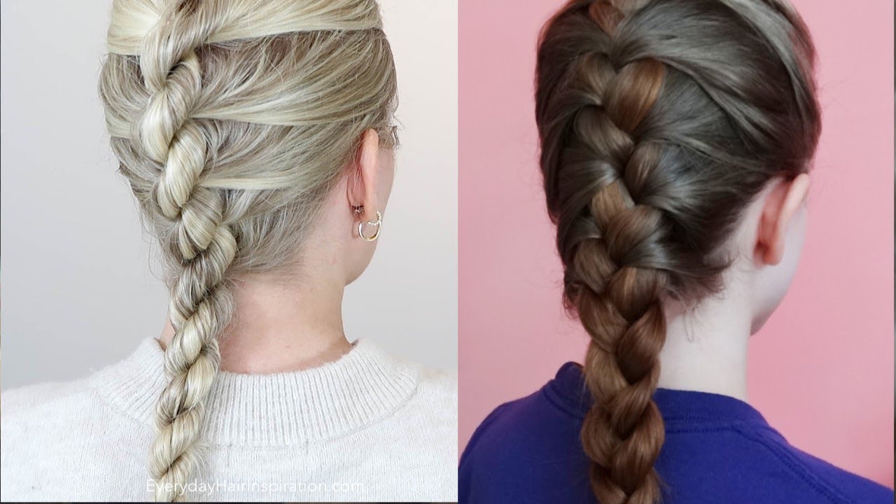 How to french rope braid step by step for beginners | Rope braid twist ...