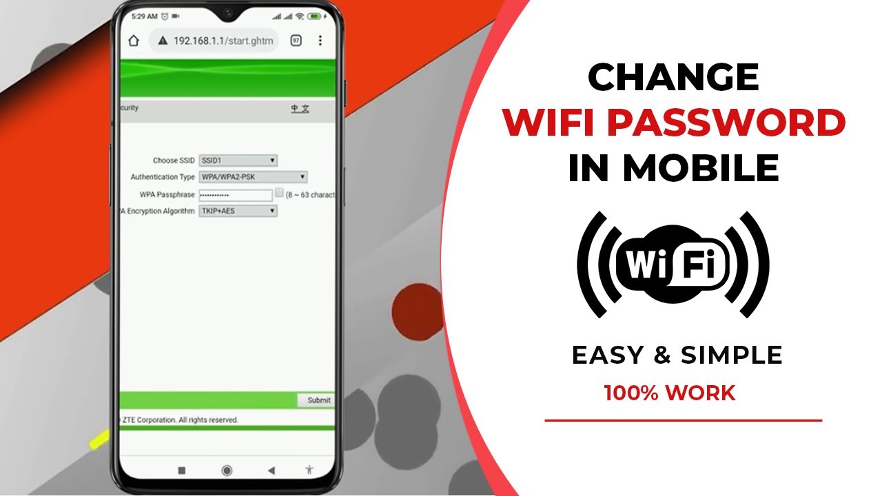 How To Change Wifi Password in Mobile - YouTube
