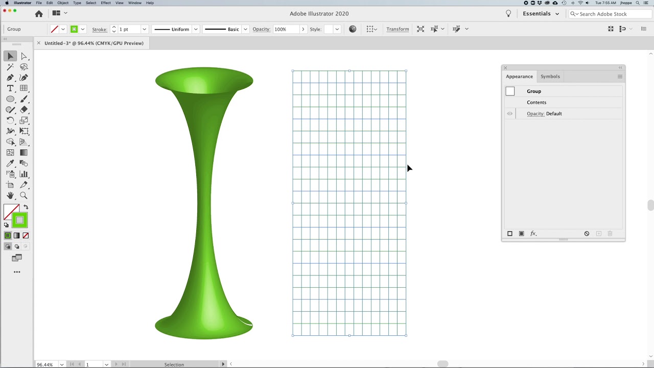 Create a vortex funnel wireframe in Illustrator - YouTube