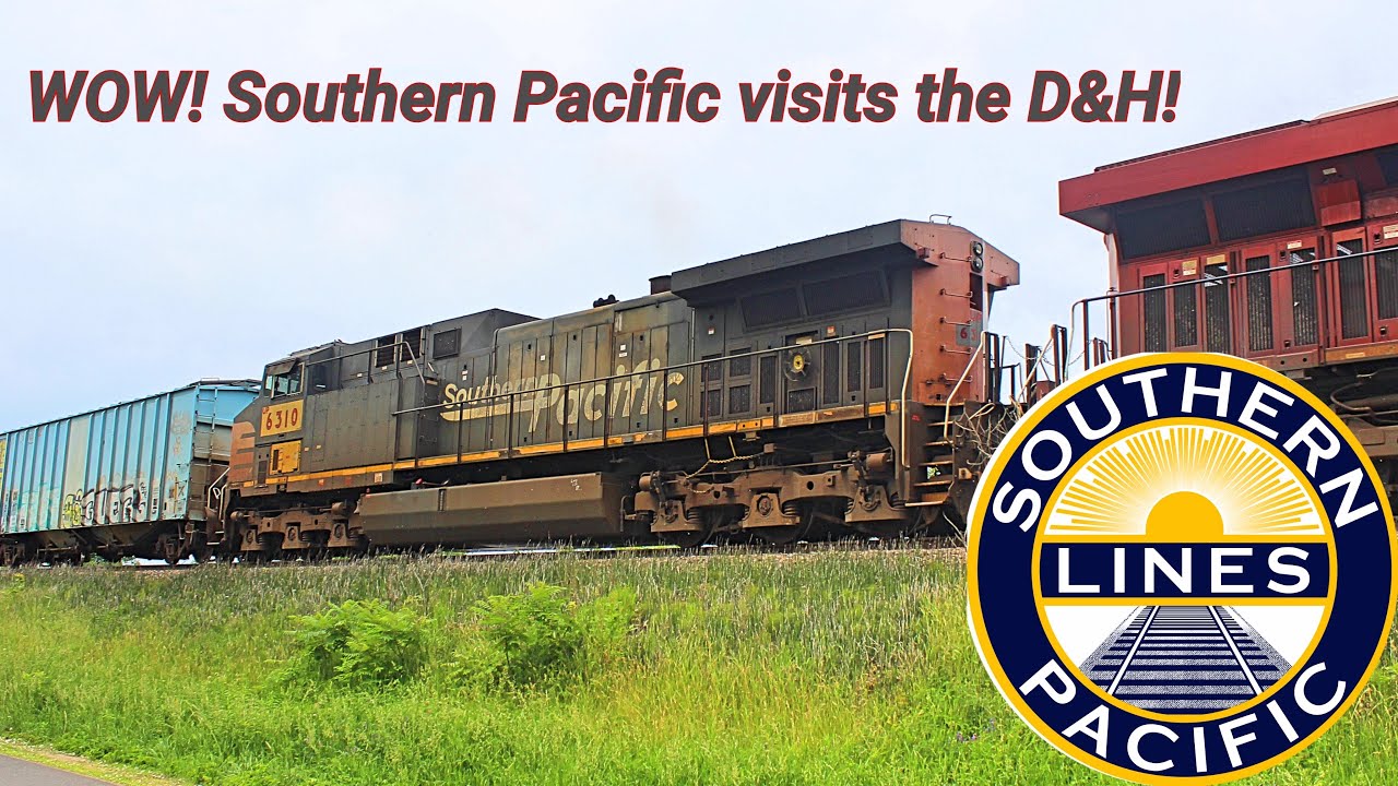 Southern Pacific Visits the D&H! Super rare UP/SP AC44 unit on 528 ...
