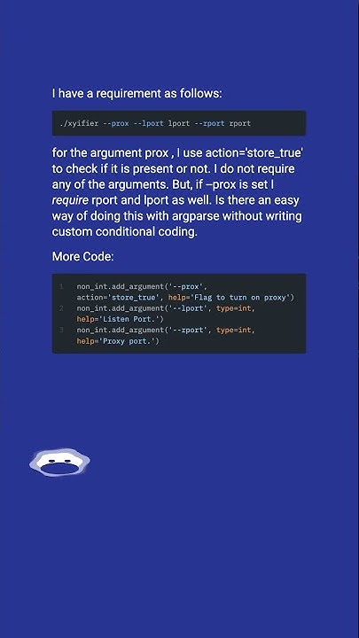 Argparse: Required argument 'y' if 'x' is present #shorts - YouTube