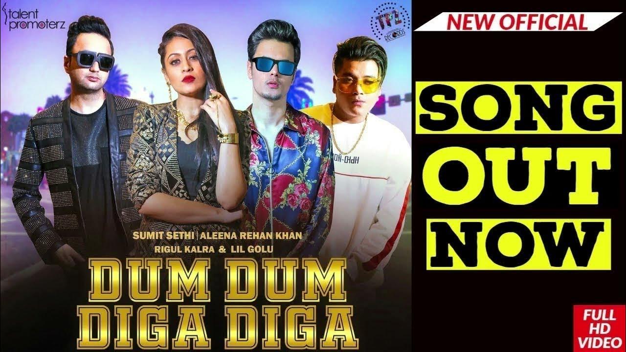 Dum Dum Diga Diga Video Song | Sumit Sethi | Aleena Rehan Khan | Lil ...