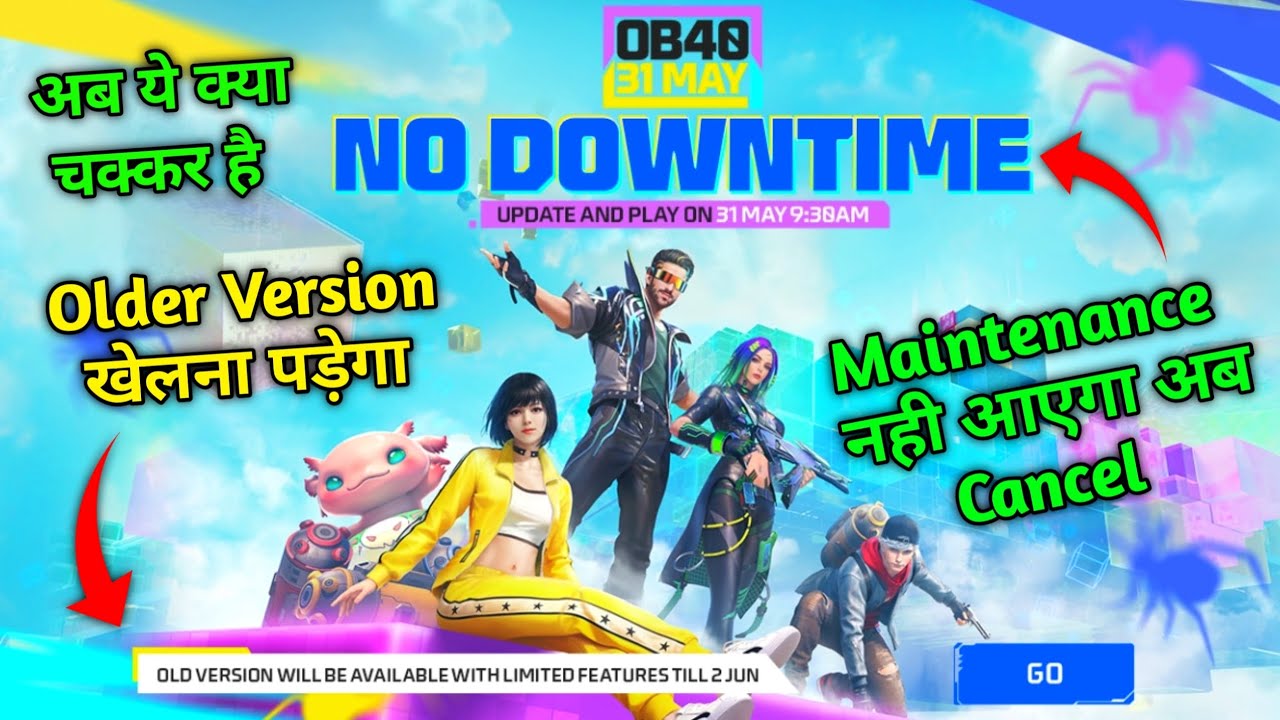 31 May Maintenance Update Cancel Free Fire // Older Version will be ...