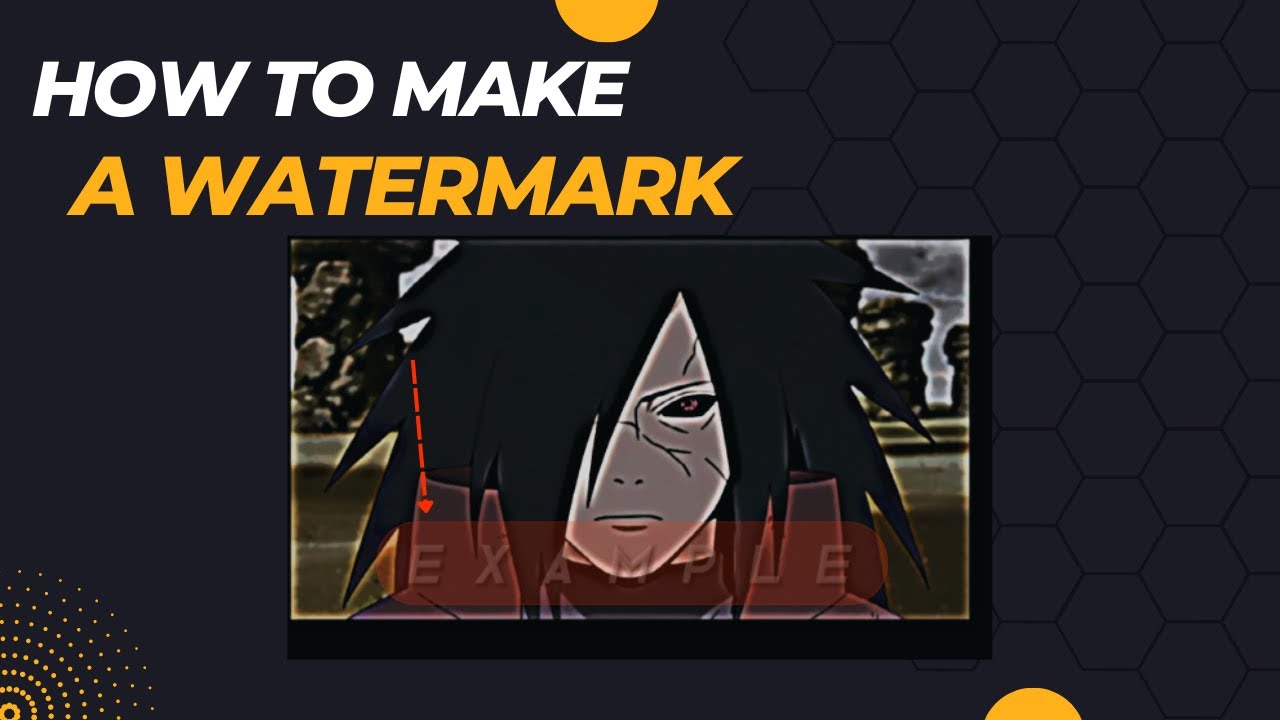 How to make a watermark for your edits - YouTube