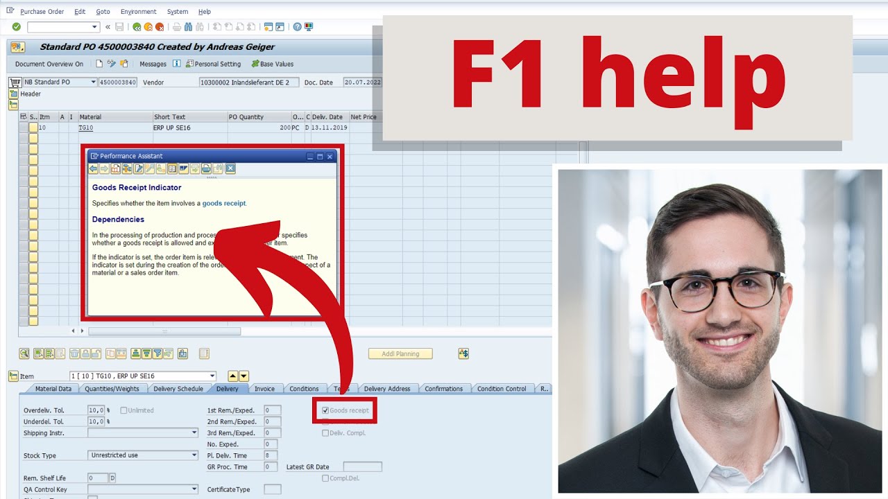 Explore the F1 help in SAP ERP and SAP S/4HANA | SAP Help - YouTube