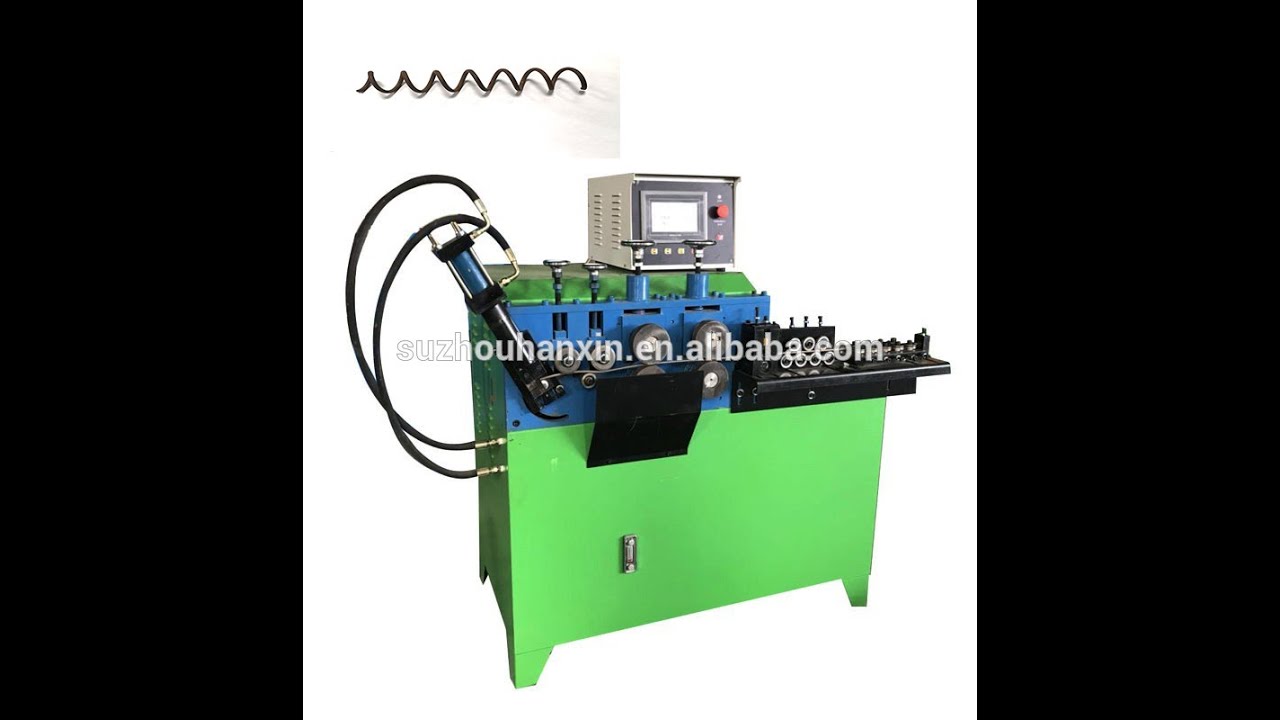 automatic hydraulic iron stainless steel wire ring making machine - YouTube