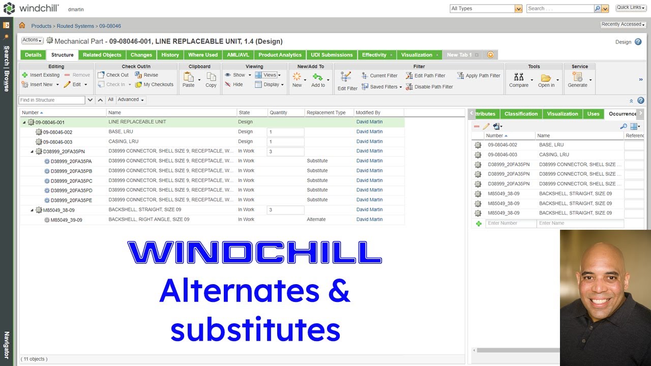 PTC Windchill PDMLink - Alternates and Substitutes | BOM Management ...