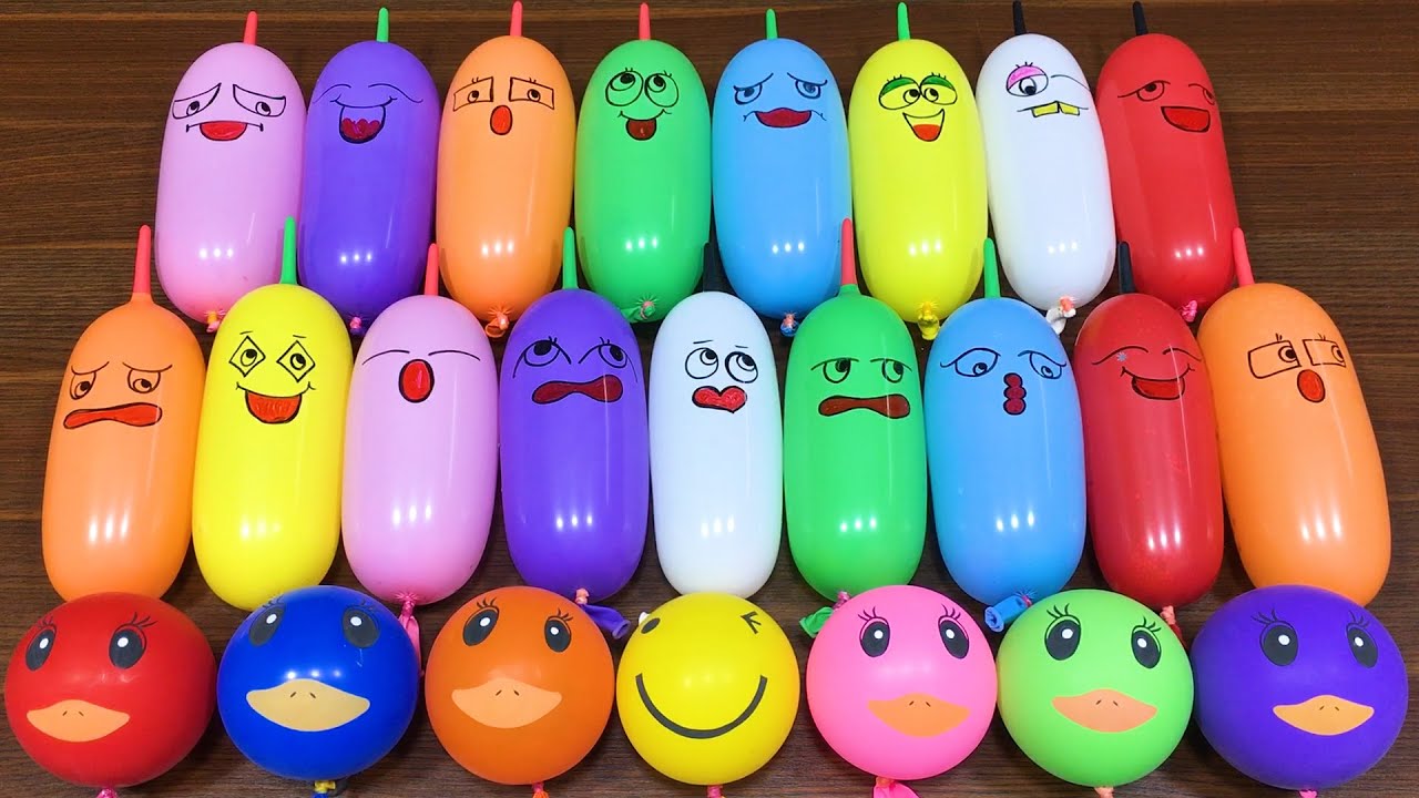 Making CLEAR SLIME with FUNNY BALLOONS!!! Satisfying Slime Taylor RS ...