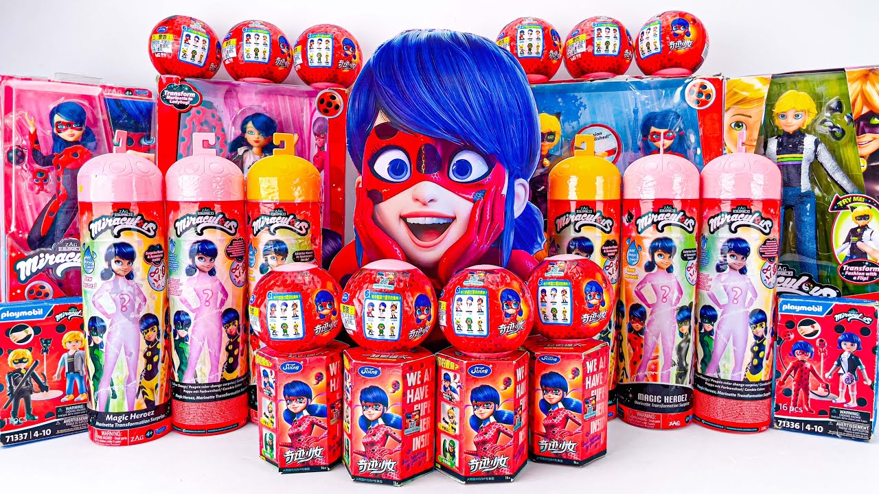 Miraculous Ladybug Magic Heroez Water Reveal ASMR | Mystery Ladybug ...