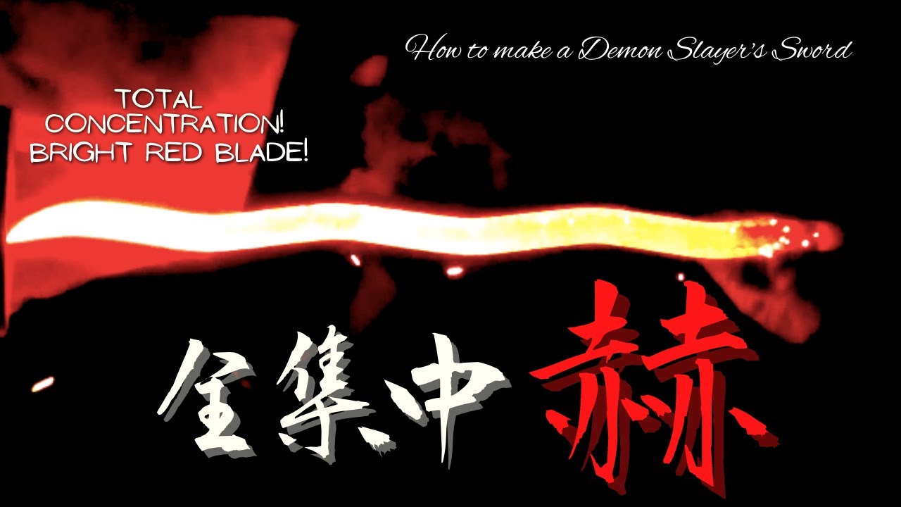 Hardening / The bright red Iguro's sword! : How to Make a Demon Slayer ...