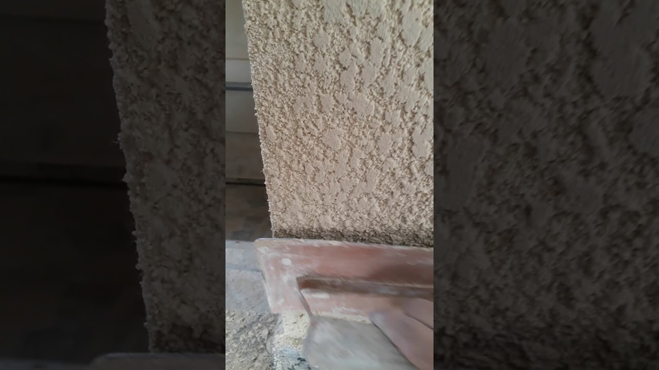 Acabamento monocapa travertino - YouTube