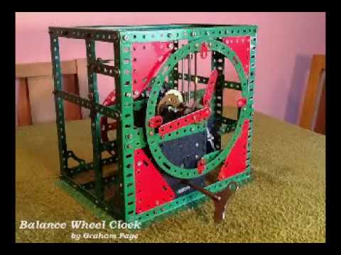 Meccano Balance Wheel Clock - YouTube