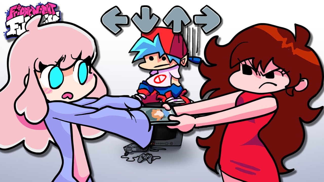 Girlfriend and Cloud Fight Over a Senpai Game Cartridge in Friday Night ...