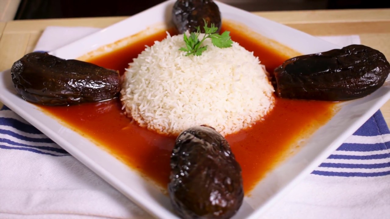 How to make Sheikh Mahshi / Eggplant & Meat Filling Dish (Assyrian Food ...