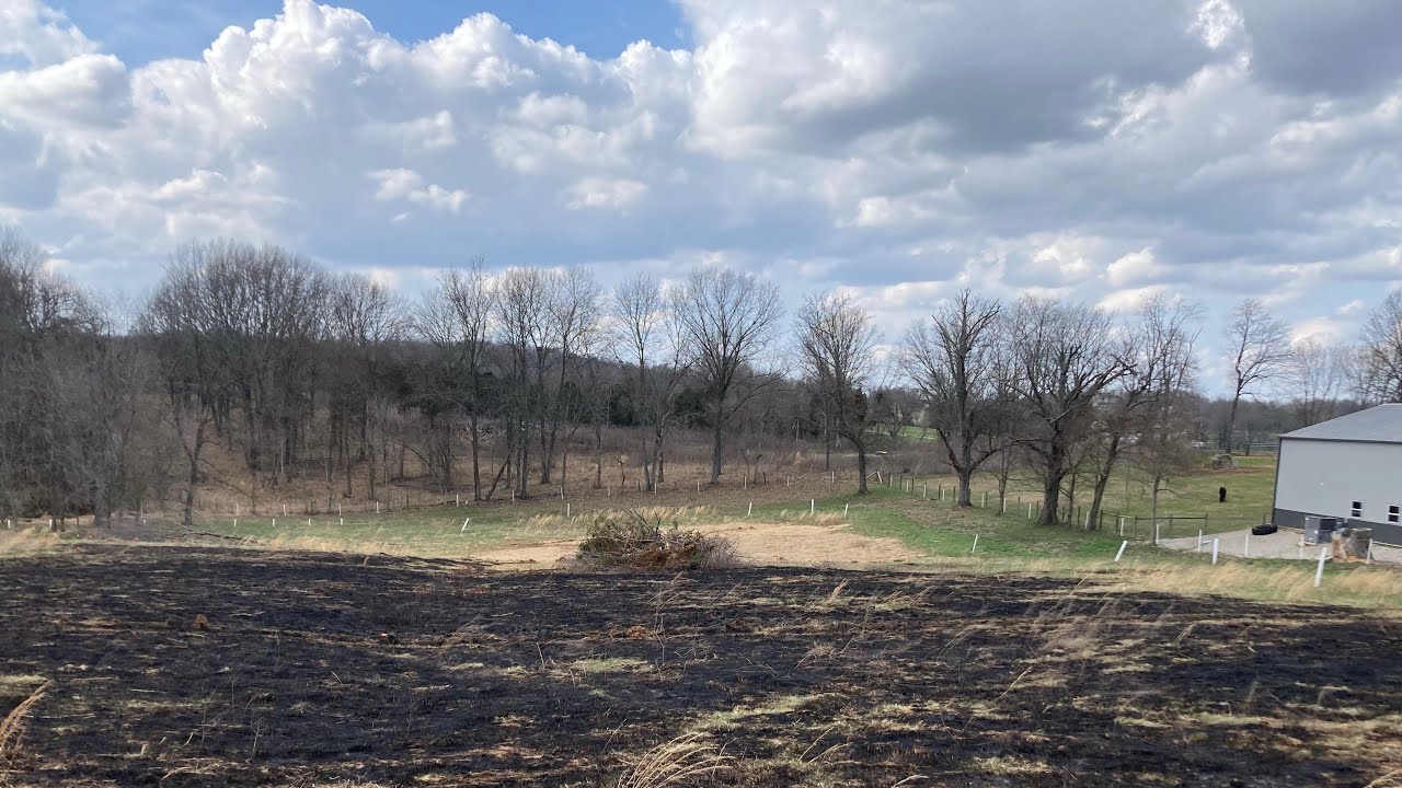 4/15/24 - I caught my pasture on fire - YouTube