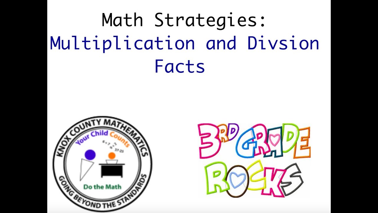 3rd Grade Lesson 6 Multiplication and Division Facts Strategy Video ...