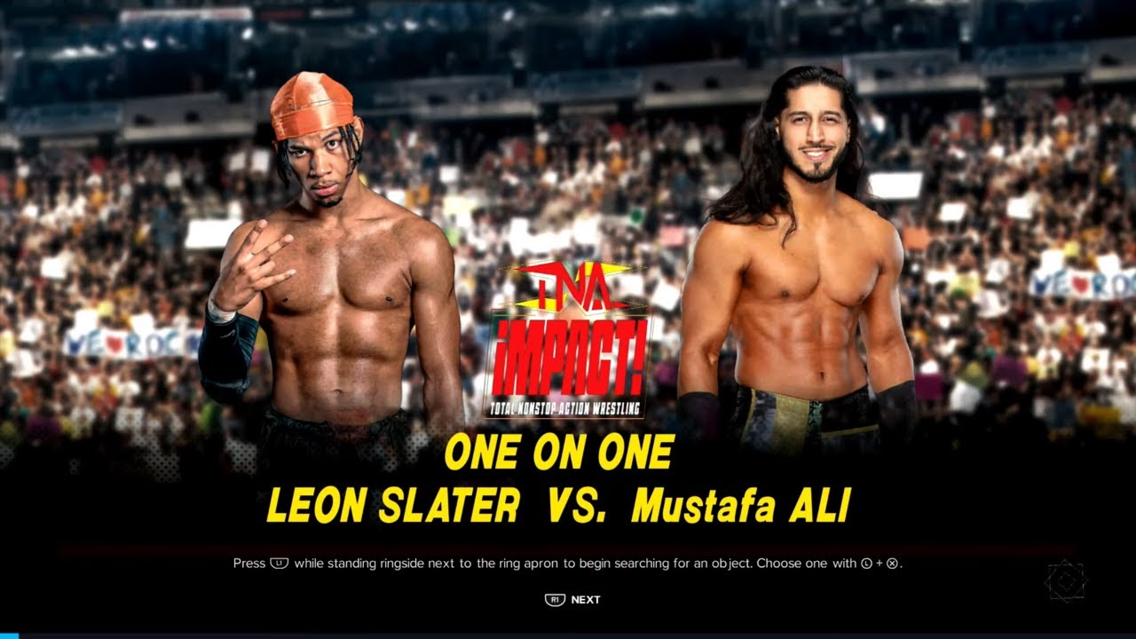 TNA Impact Mustafa Ali vs Leon Slater - YouTube