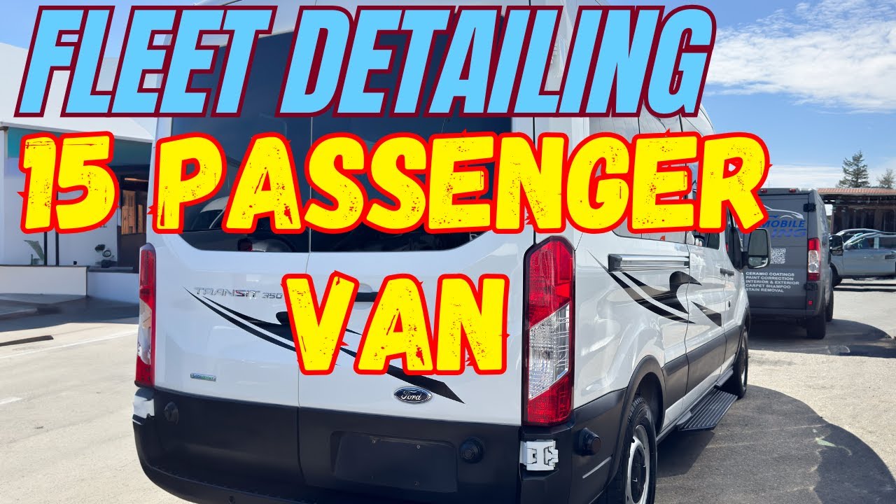 Fleet Detailing 15 passenger Ford Transit, Cleaning Vinyl Floors and ...