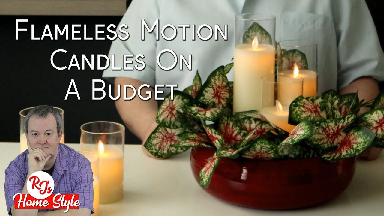 Flameless Motion Candles On A Budget - YouTube