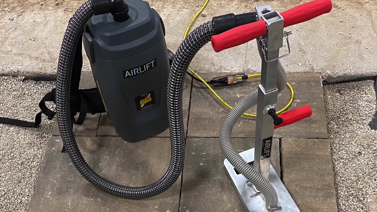 AIRLIFT (one-man) vacuum lifter - Making Hard Work Easier -- Pave Tech / Probst - YouTube