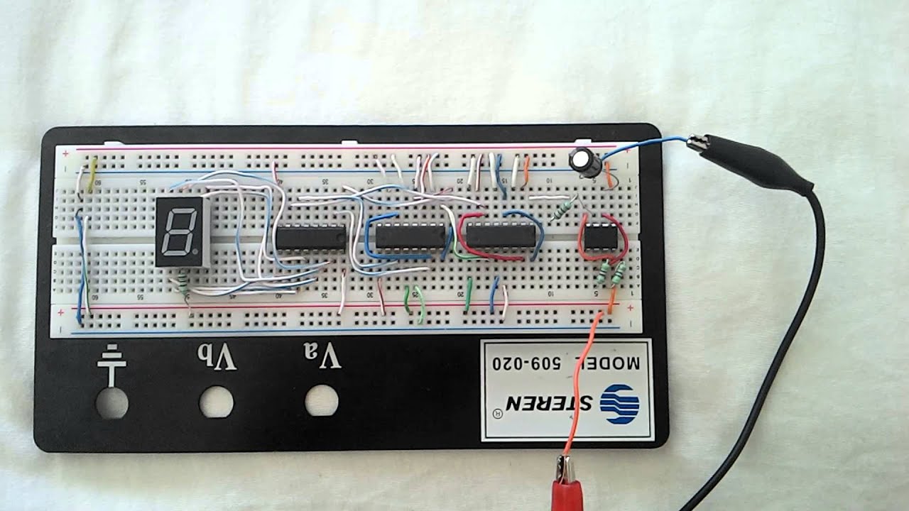Práctica #10: "Contador síncrono binario" - YouTube