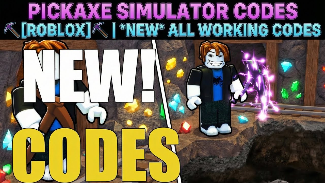 PICKAXE SIMULATOR CODES ⛏️ [ROBLOX] ⛏️ - YouTube