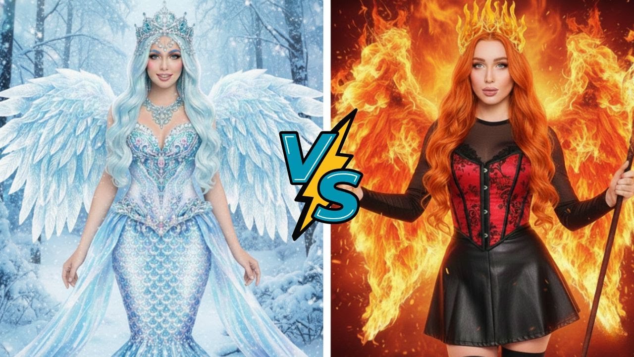 Fire Mermaid vs Ice Mermaid! 🔥 ️🧜‍♀️ The Ultimate Elemental Glow-Up ...