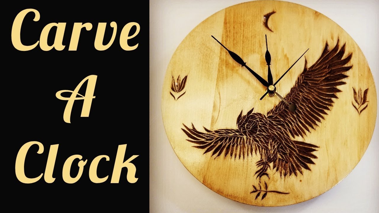 How to carve a clock - YouTube