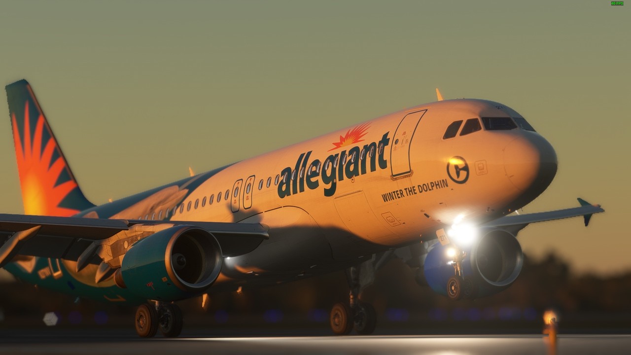 Beautiful Morning Touchdown! | Allegiant Flight from KSFB to KGPT ...