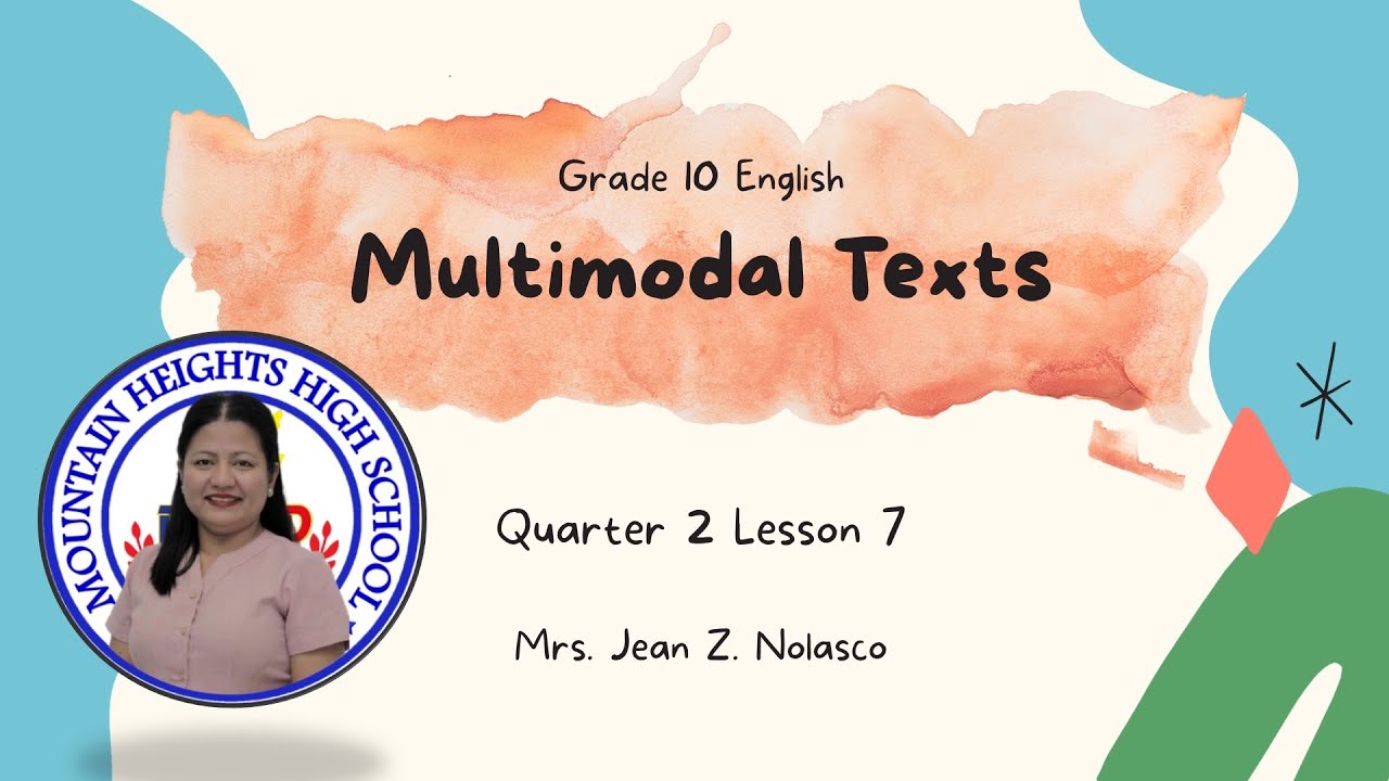 Multimodal Texts (Quarter 2 Lesson 7) - YouTube