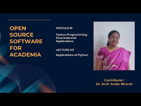 Lecture Video 40 Applications of Python - YouTube