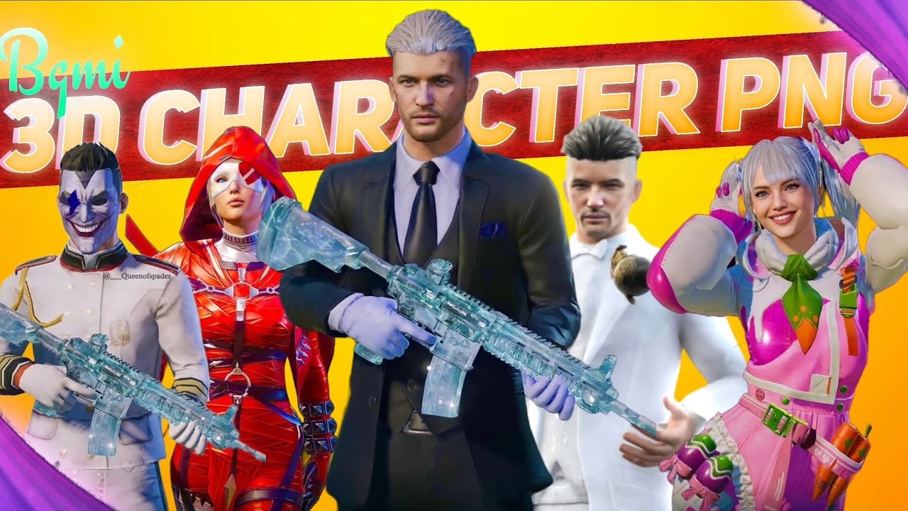 10+ Pubg/Bgmi 3D character Png Hd Download 🔥 | No password - YouTube